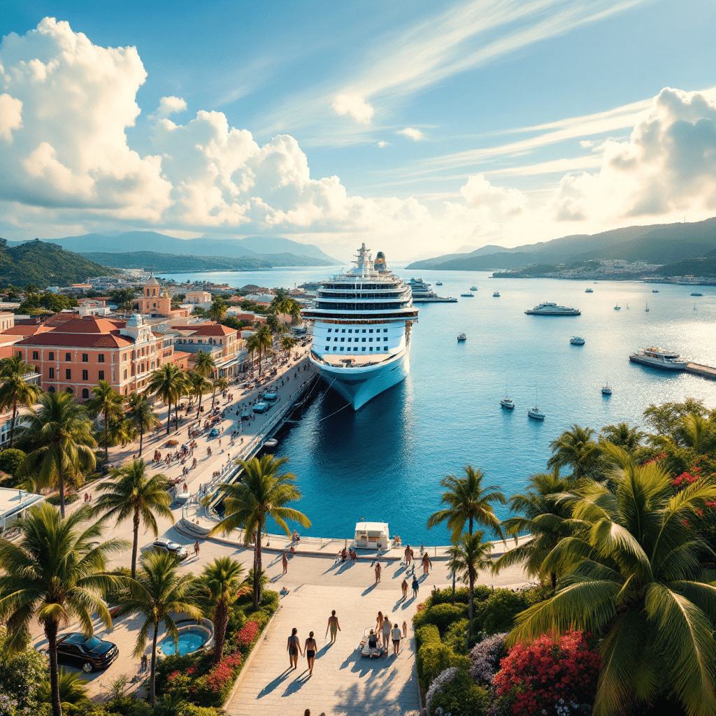 Exploring the Falmouth Cruise Ship Pier One in Falmouth, Trelawny